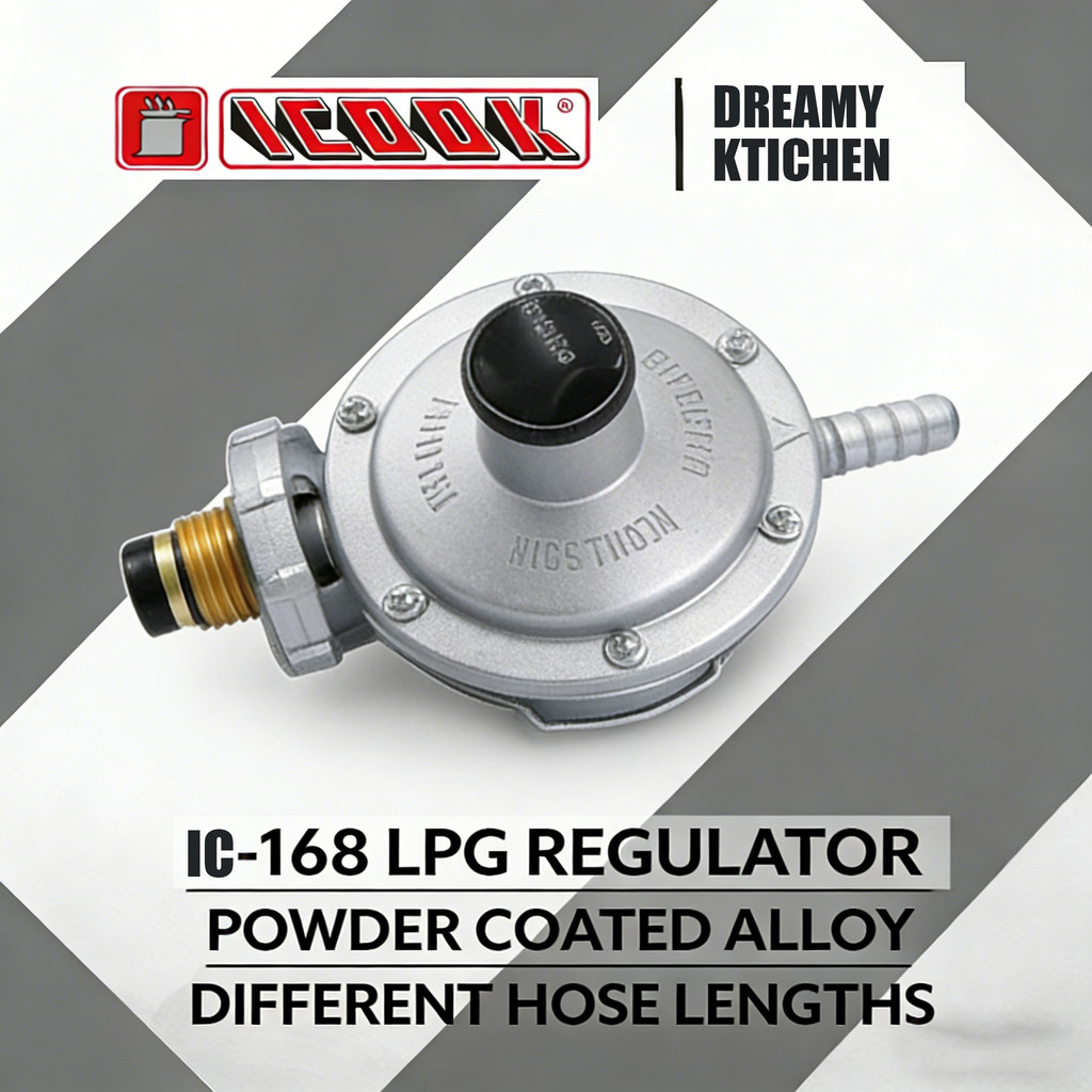 ICOOK IC-168 Heavy Duty LPG Gas Hose and Regulator for Burner Gas ...