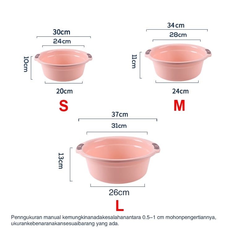 Plastic Basin Multipurpose Basin / Pastel Water Basin Plastic Basin ...