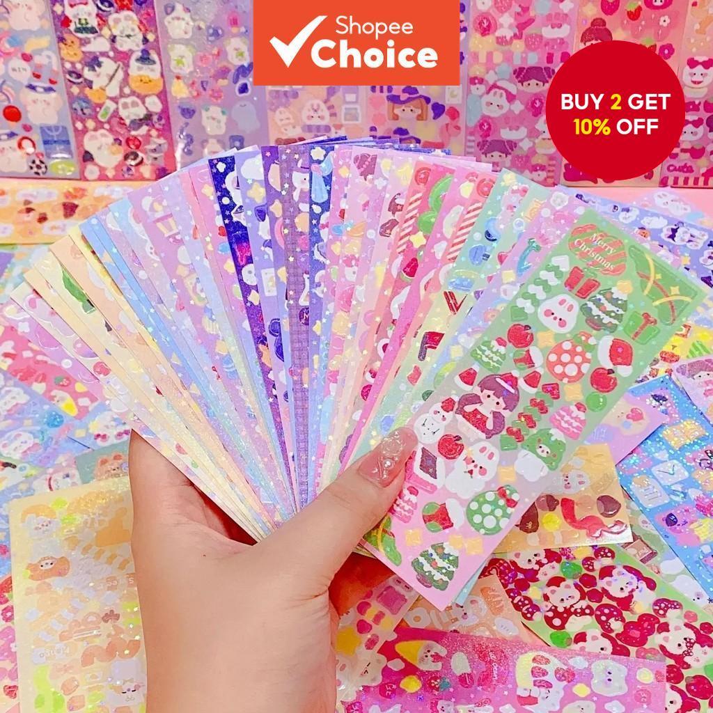 200pcs Kawaii Handbook Stickers – Cartoon Collage Laser-Cut DIY ...