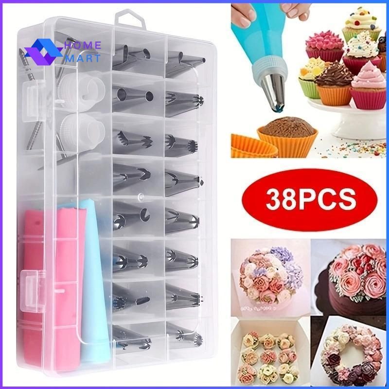 38Pcs Cake Decorating Tools Icing Cream Piping Nozzle Tips ...
