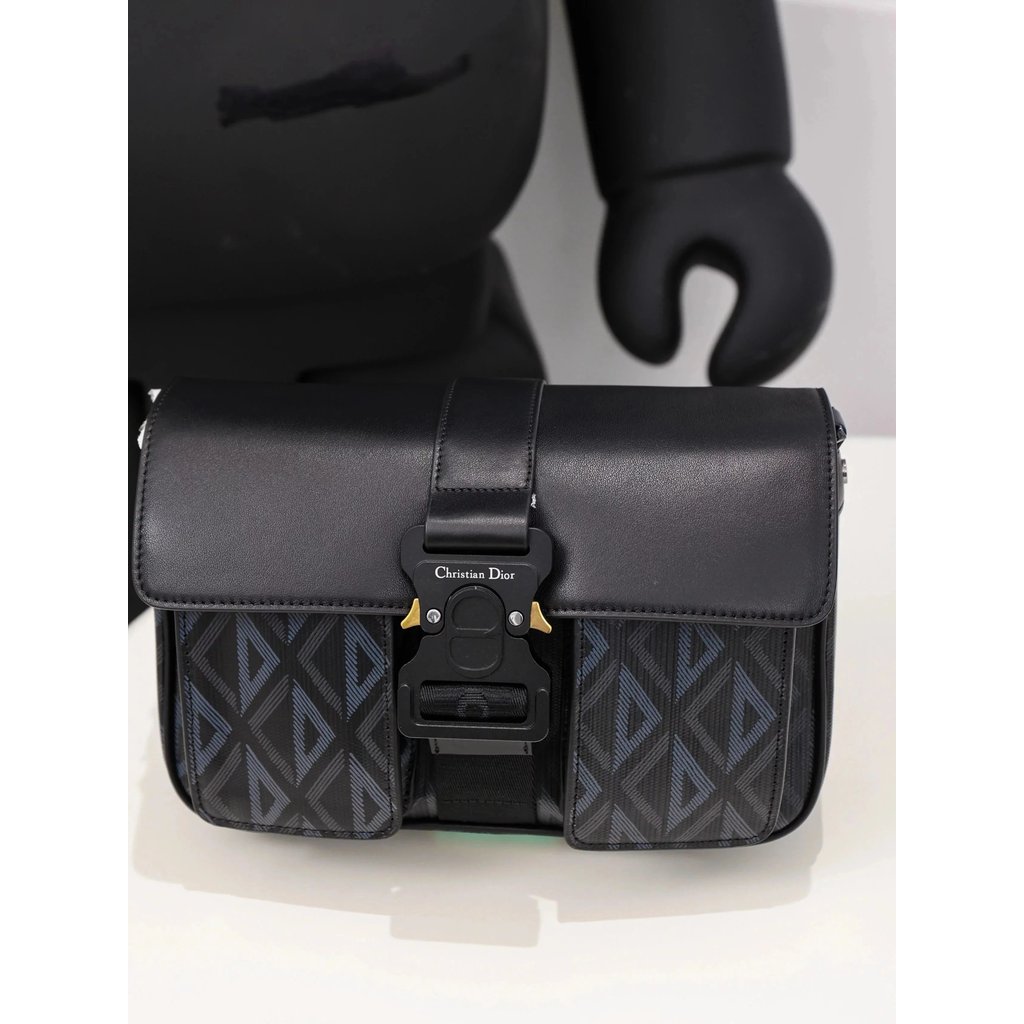 DIOR Bag 2023 New Style Dimond Bag Diamond Navy Blue Diamond Pattern ...