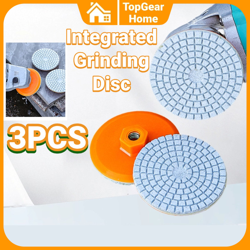 Tile Edge Trimmer Angle Grinder Dry Polishing Disc for Marble Rock Slab ...