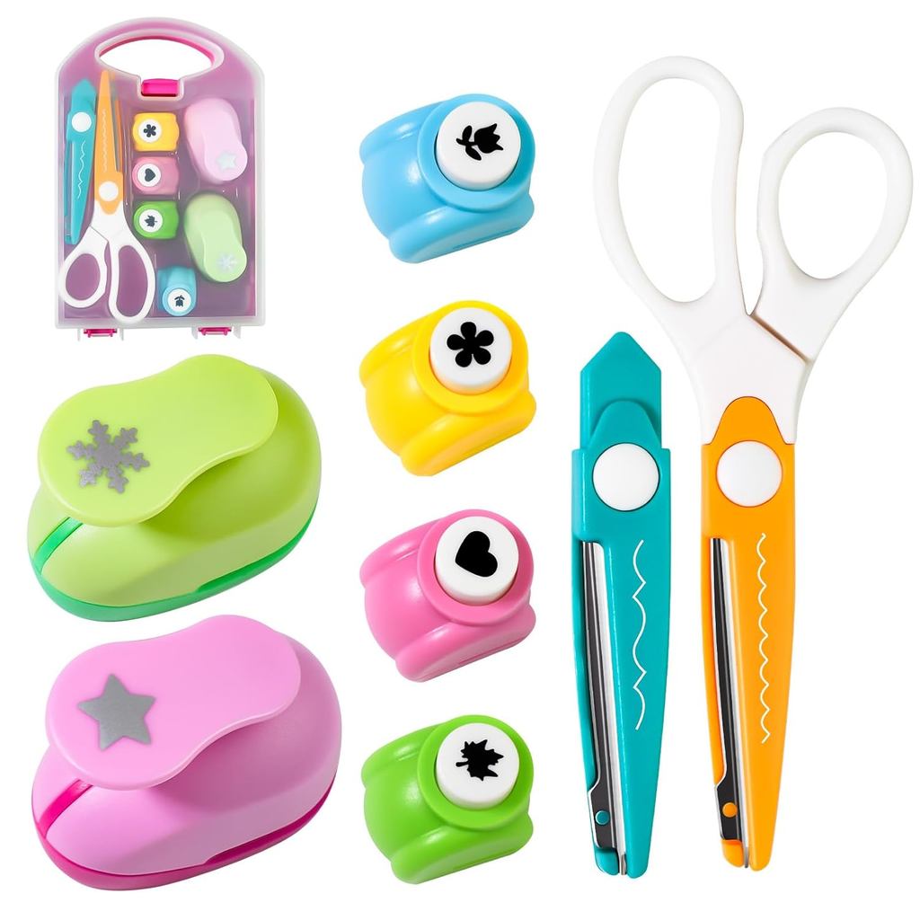 Creative Kids DIY Puncher Craft Set - Hole Punch for Kids, Shape ...