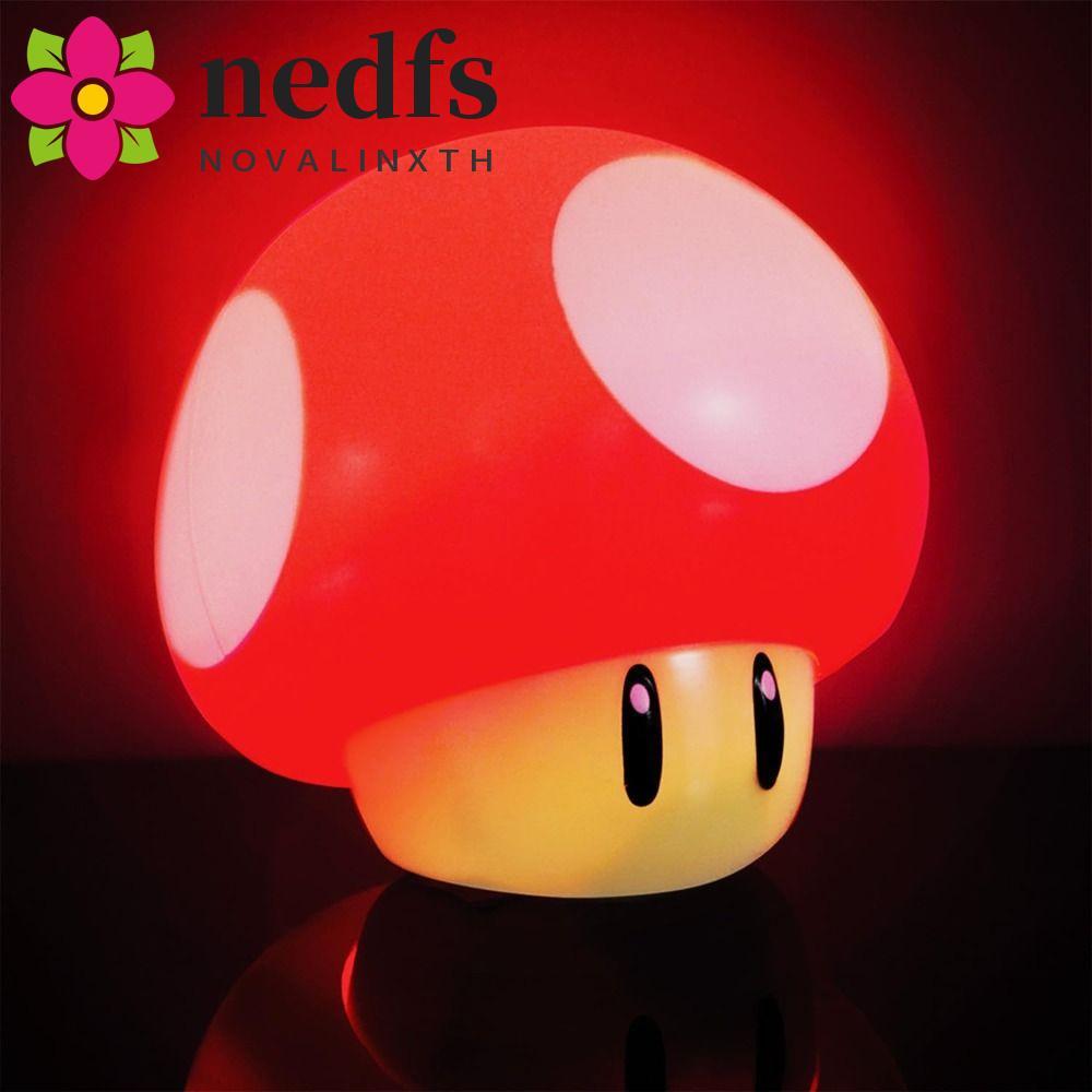 NEDFS Super Mario Mushroom Light, Soundmaking USB Charging Mushroom ...