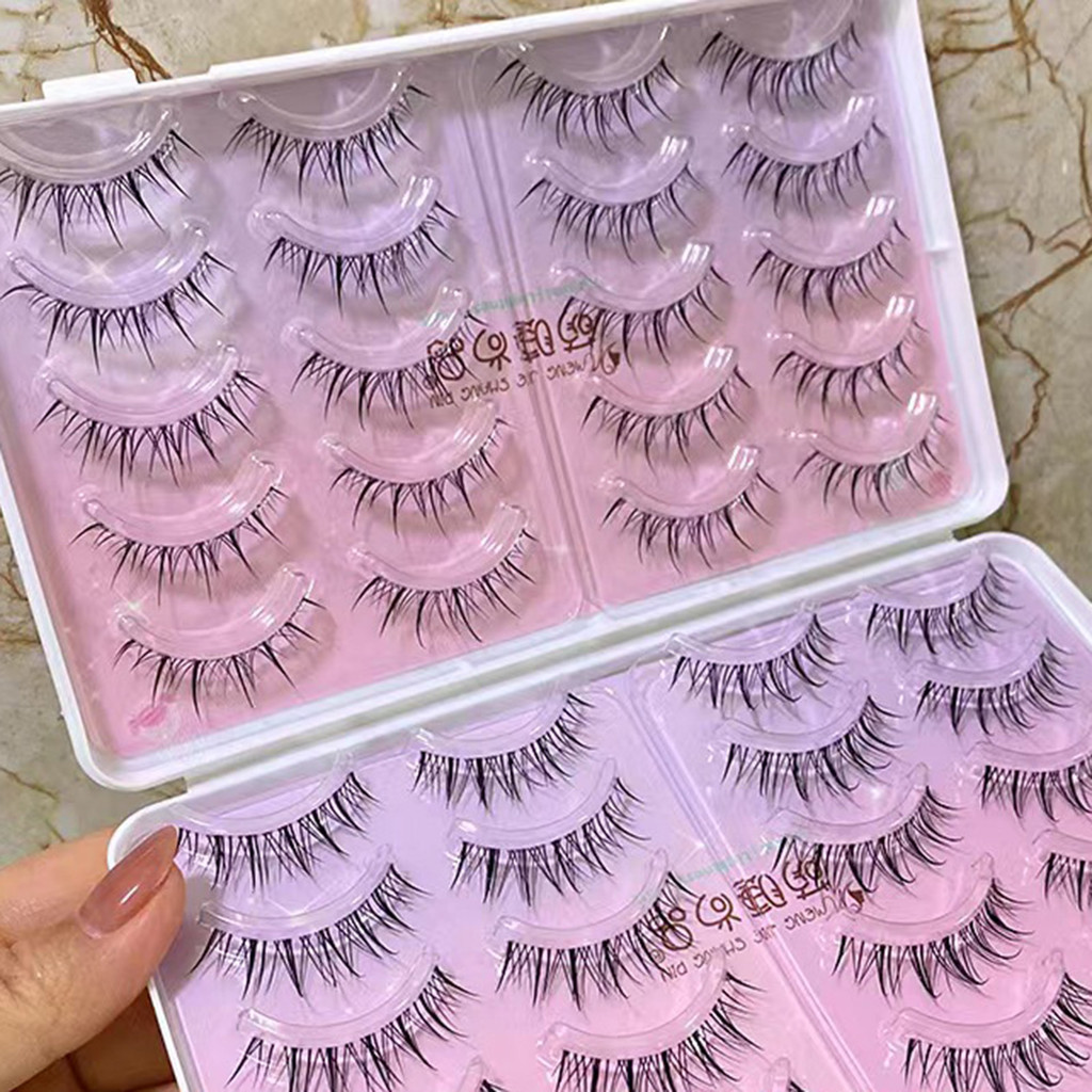 20 Pairs Long Comic Soft Eyelashes Long Dramatic Bushy Curling Thick ...
