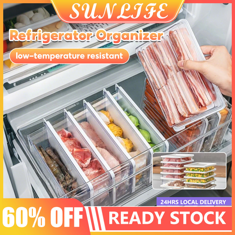 Sunlife Refrigerator Organizer for Meat Seafood Fruit Food Storage ...