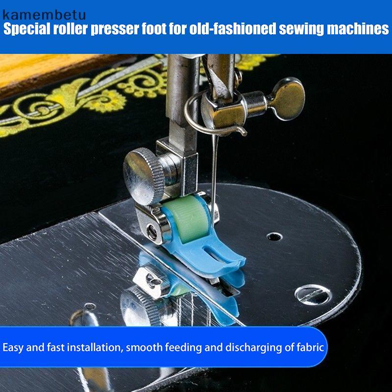 betu 1Pc Non Stick Bottom Plastic Roller Presser Foot Straight Stitch ...