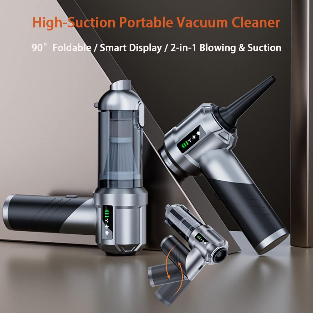 Foldable Cordless 2-in-1 Blower & Vacuum Cleaner With Display Screen 16 ...