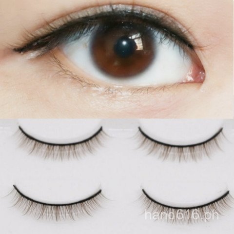 False Eyelashes Ultra-Short Natural Nude Makeup Cross False Eyelashes ...
