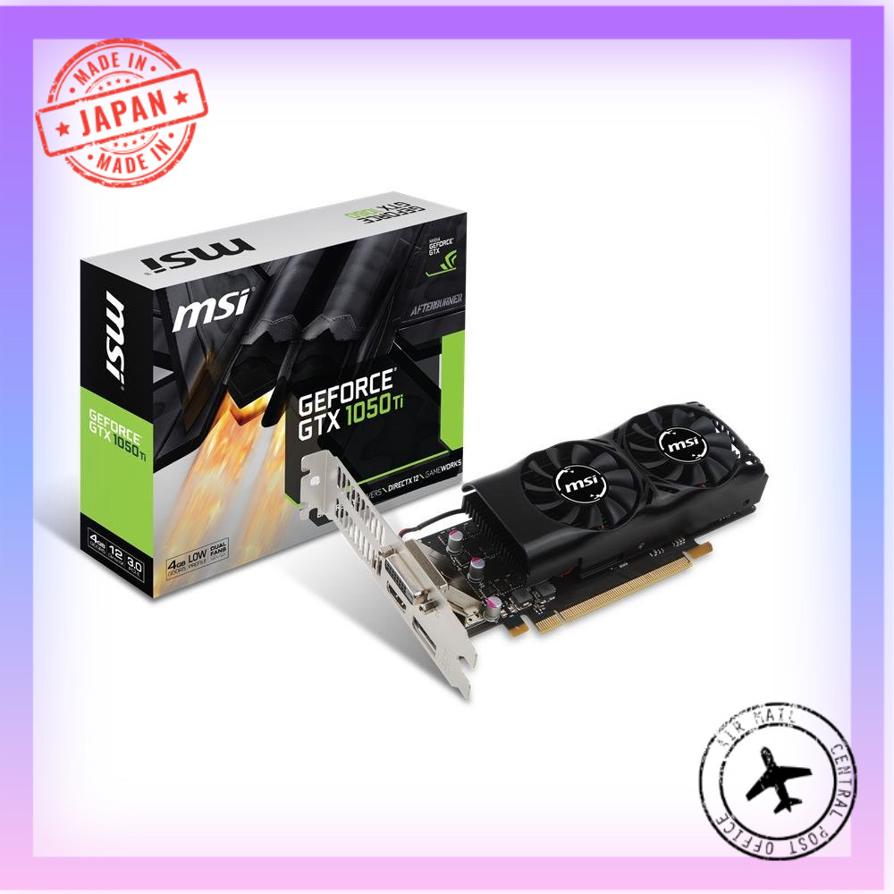 MSI Low Profile Graphics Card GeForce GTX 1050 TI 4GT LP | Shopee ...