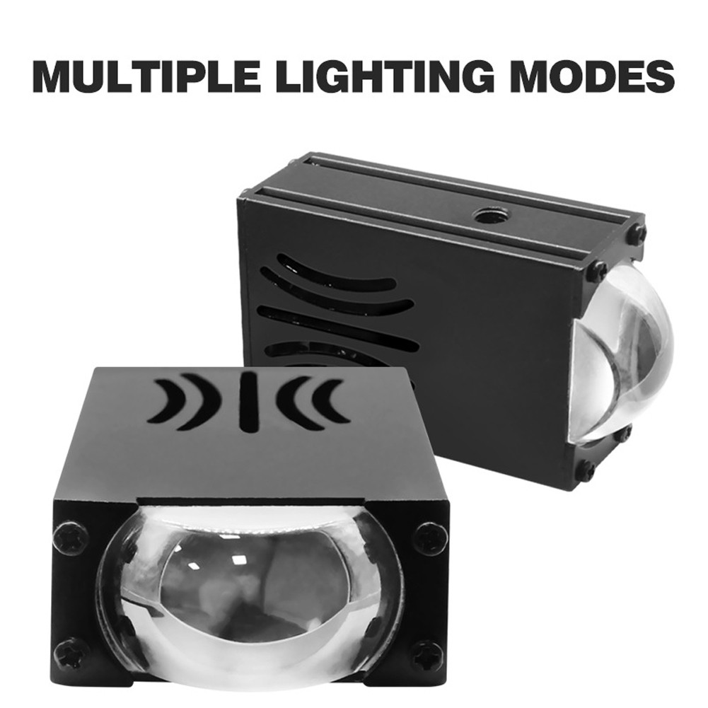 Universal Dual-Color LED Car and Motorcycle Headlight Spotlight with ...