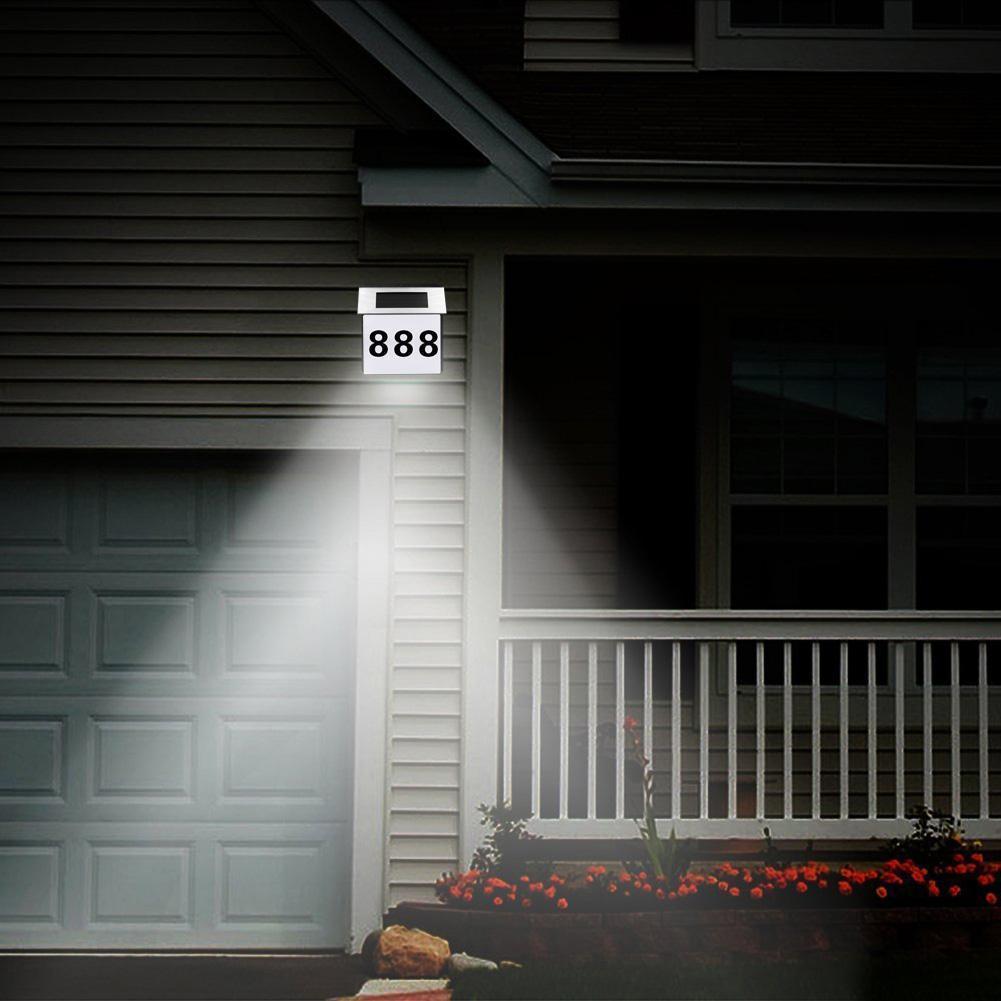 Outdoor House Number Lighting Waterproof Doorplate Lamp Porch Lights ...