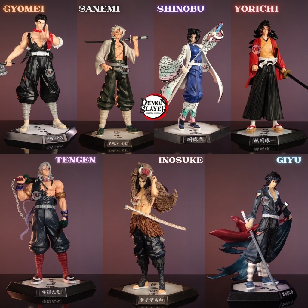 Statue Action Figure Demon Slayer Sanemi, Shinobu, Tanengen, Yorichii ...