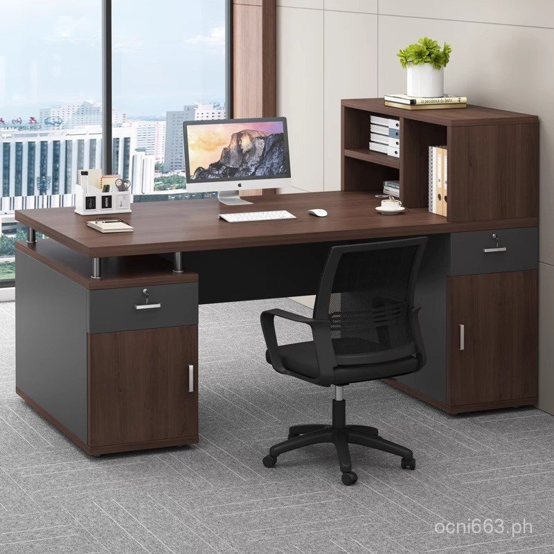 Office Desk Modern Workstation Single Desktop Computer Desk Chair ...