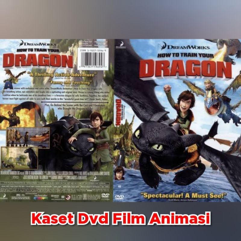 Animated Film Cassette: How To Train Your Dragon [ 2010 ] Hd | Shopee ...