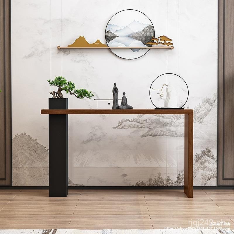 Entryway Offering Table Solid Wood Living Room Console Table Zen Narrow ...