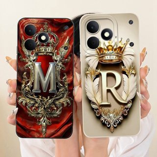 For Realme Note 80 RMX5388 Royal Crown Initial Letter Phone Casing ...