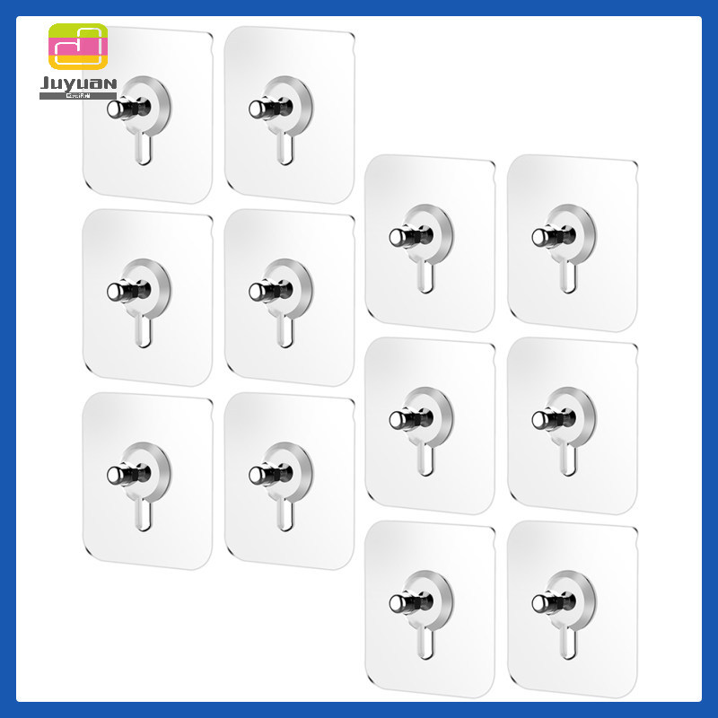 Wall for Hanging Non-marking Hooks Self-adhesive Screw Stickers Mounted ...