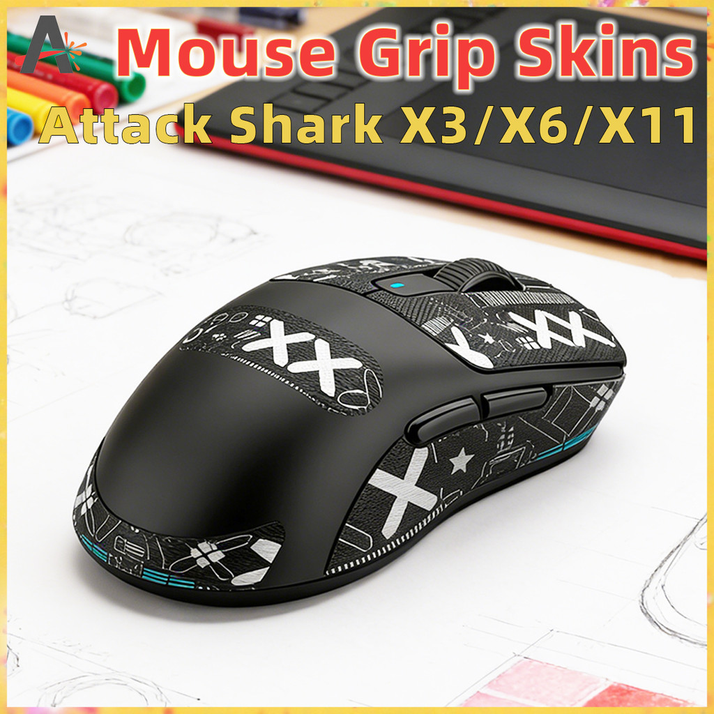 Professional Grip Tape Set for Attack Shark X3 X6 X11 Gaming Mouse Anti ...