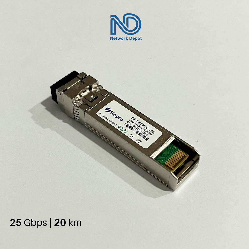 Sopto 25G SFP28 Duplex Module - 20km / 40km 1310nm Transceiver - 25Gbps ...