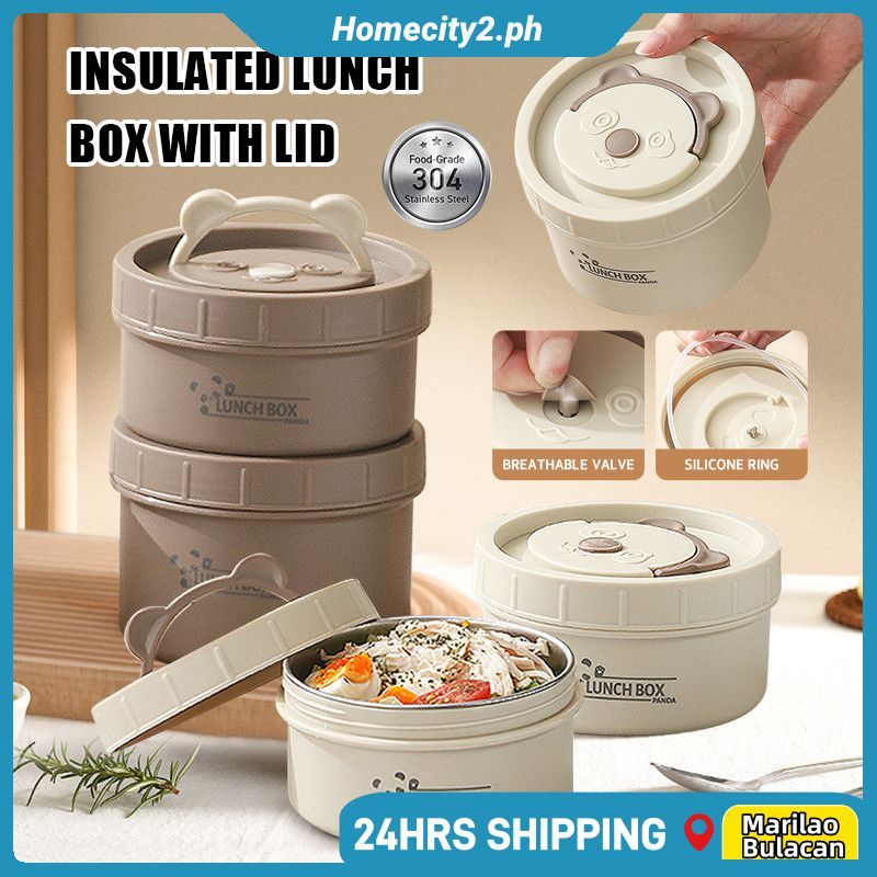 Double-Layer Lunch Box Stainless Steel Insulation Bento Box Set ...