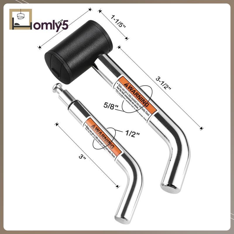 [Homyl5] Heavy Duty Hitch Receiver Lock Pin with Keys Carbon Steel ...