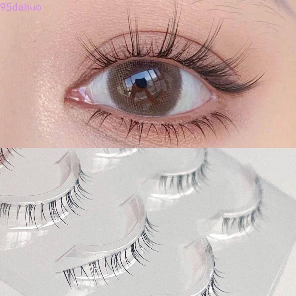DAHUO Lower False Eyelashes Clear Band Korea Soft Under Eye Lashes ...