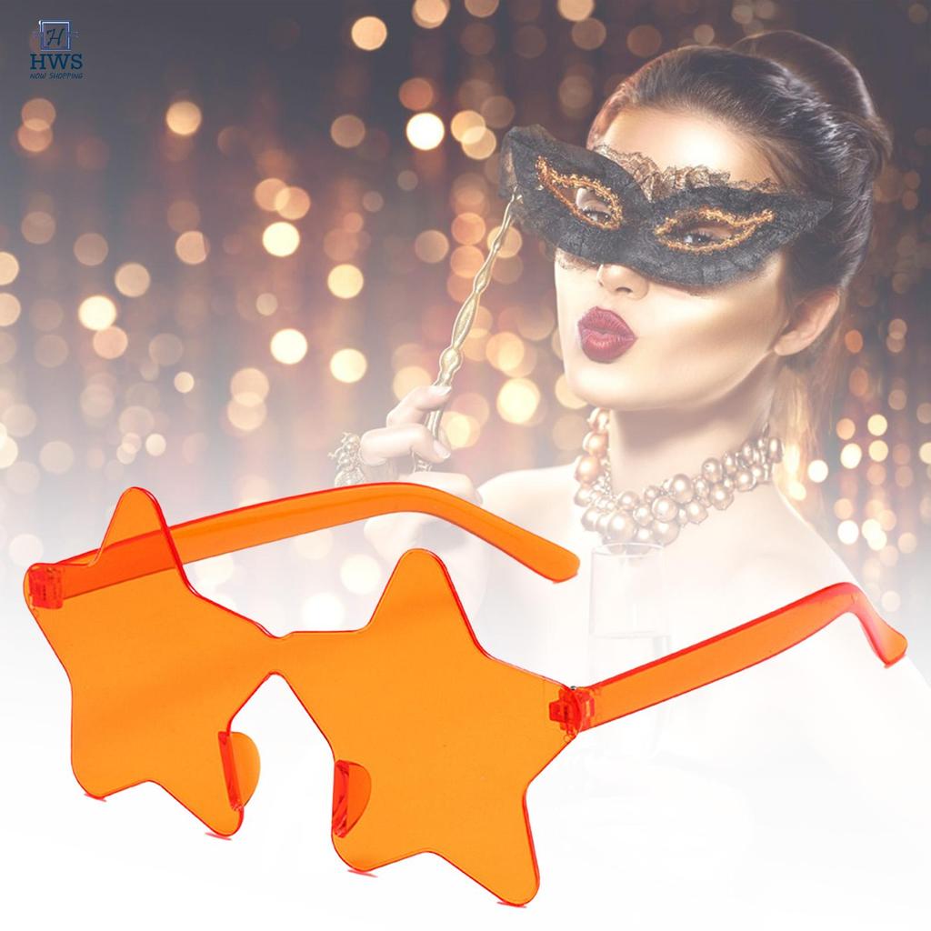 Bouncy Girl Party Prom Star Glasses Trendy Cute Pentagram Eyewear For ...