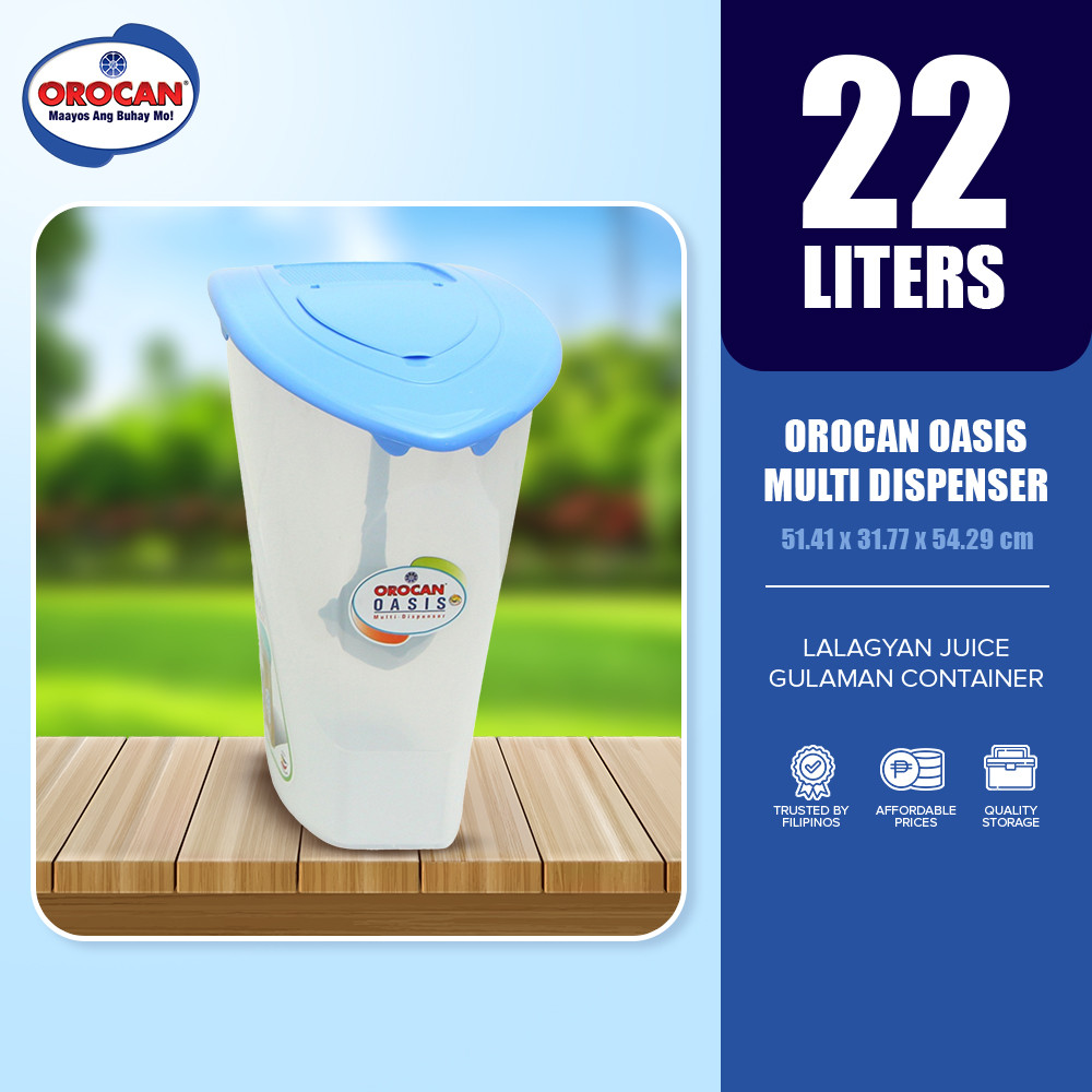 Orocan Oasis Multi Dispenser 22L | Lalagyan Juice Gulaman Container ...