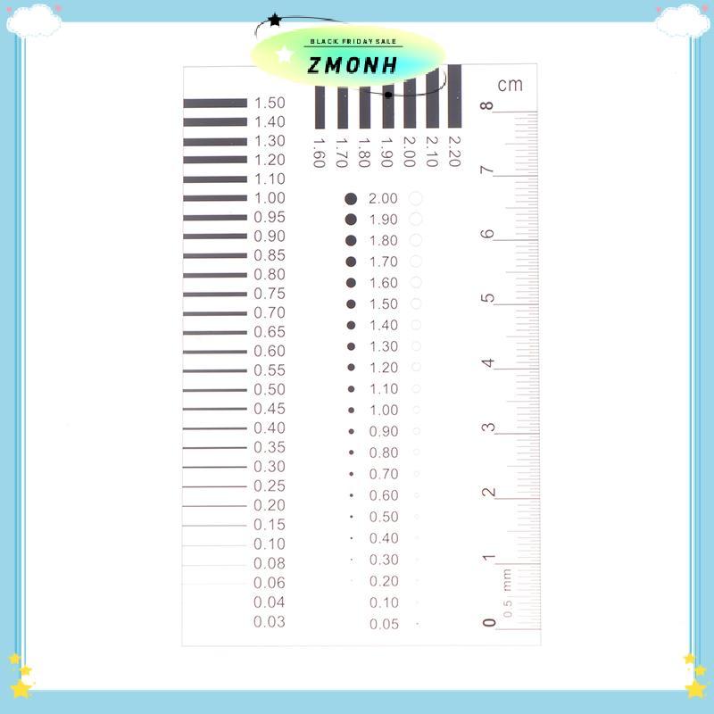 ZMONH Measuring Pass Badge Gauge Stain Card Point Gauge Wire Gauge ...
