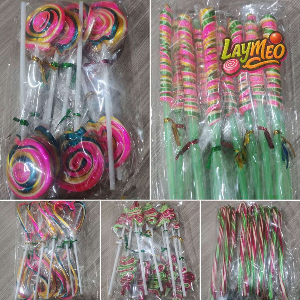 Lollypop Candy Lollipop Candy 10pcs/pack Round/Spiral Lollipop | Shopee ...