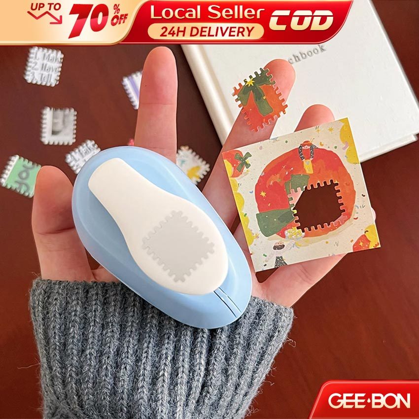GEEBON Stamp Shape Craft Punch Embossing Machine Round Hole Punch ...