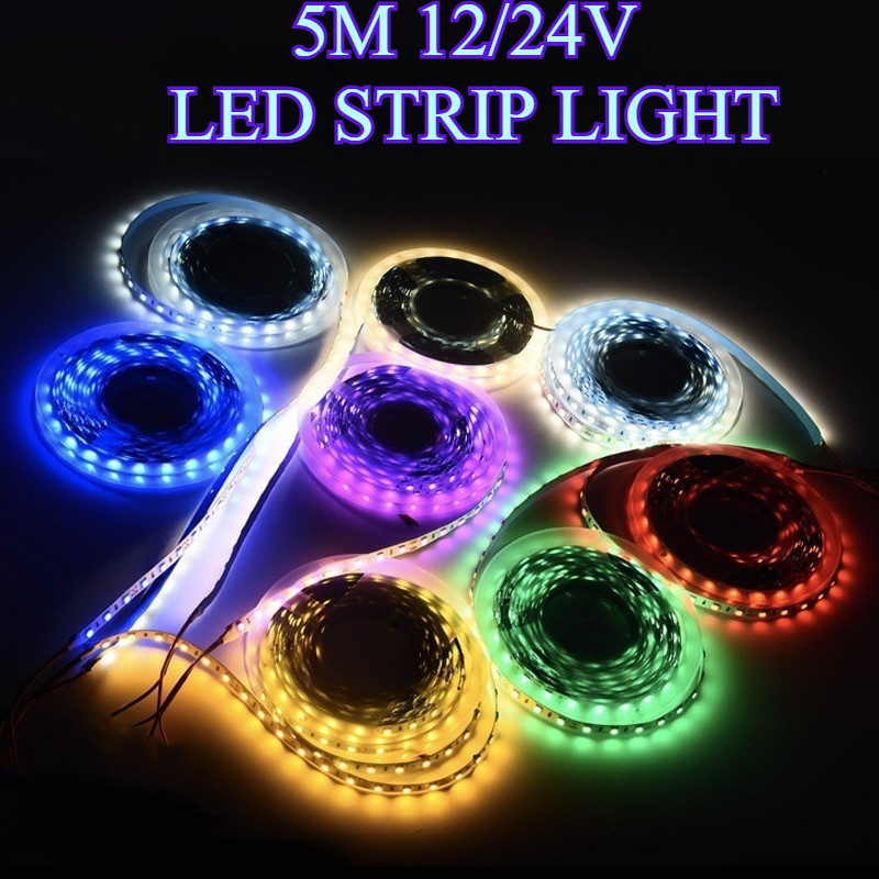 S5630 120LEDs 5M LED Strip Light Waterproof 12V 24V High Brightness for ...