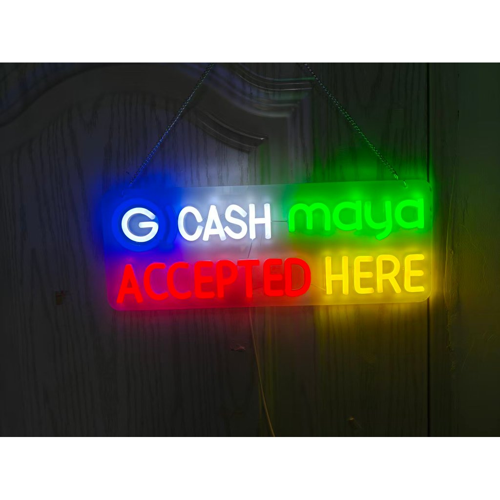 [gcash maya] gcash/maya signage led light gcash cash in cash out ...