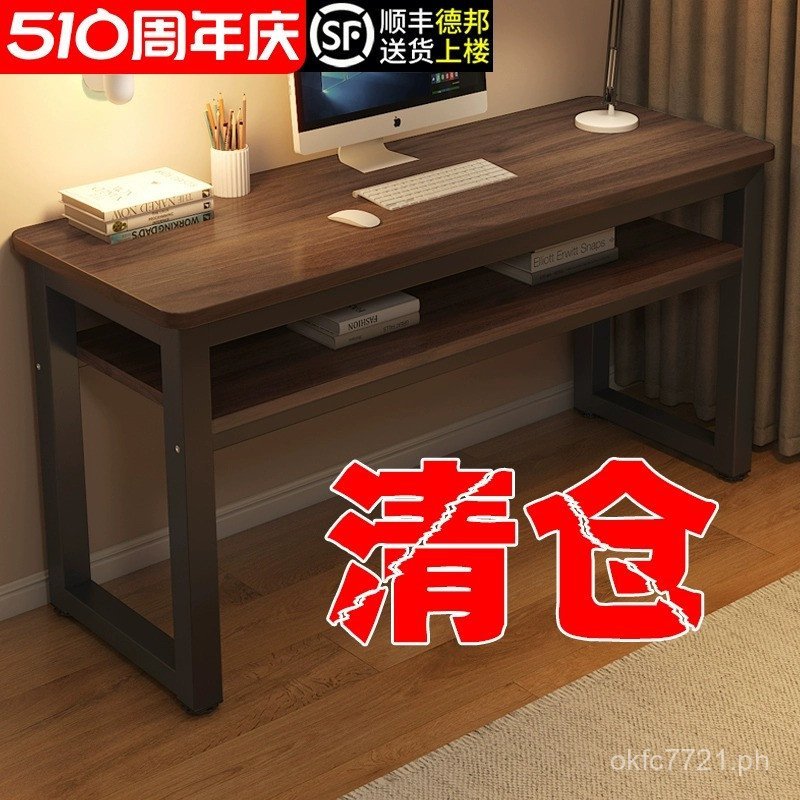 Desk for Home Use, Desktop Computer Desk, Writing Desk, Long Solid Wood ...