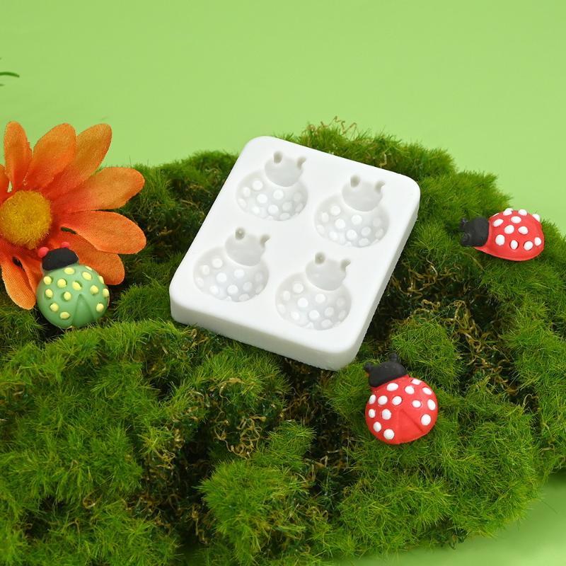 【ZVT】 Ladybug Silicone Mold for Fondant Cake Decorating & Resin Crafts ...