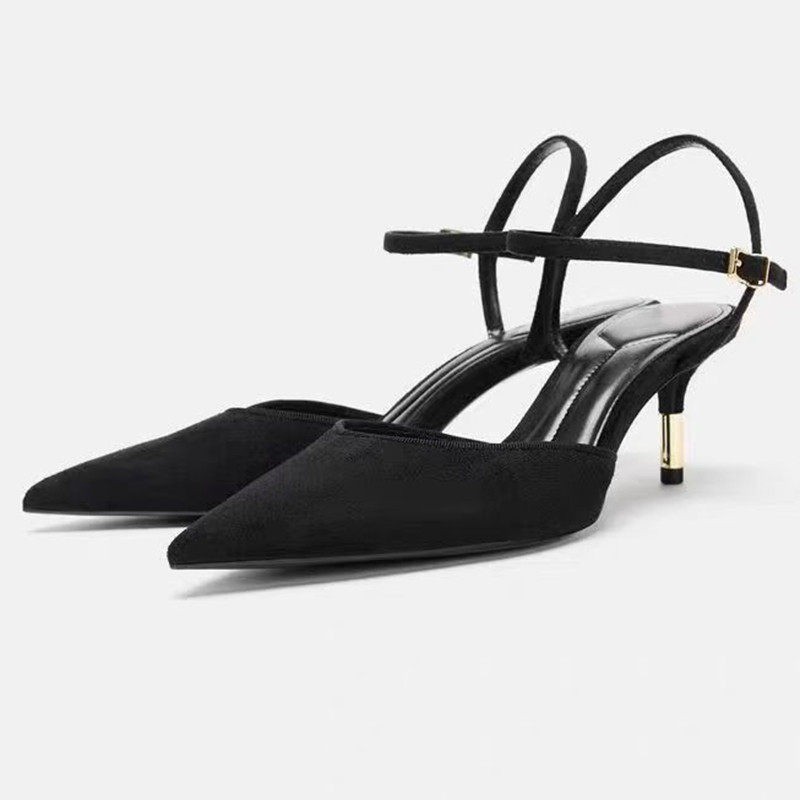 Spring 2026 Metal Series Shallow Mouth Hollow High Heel Single Shoe ...