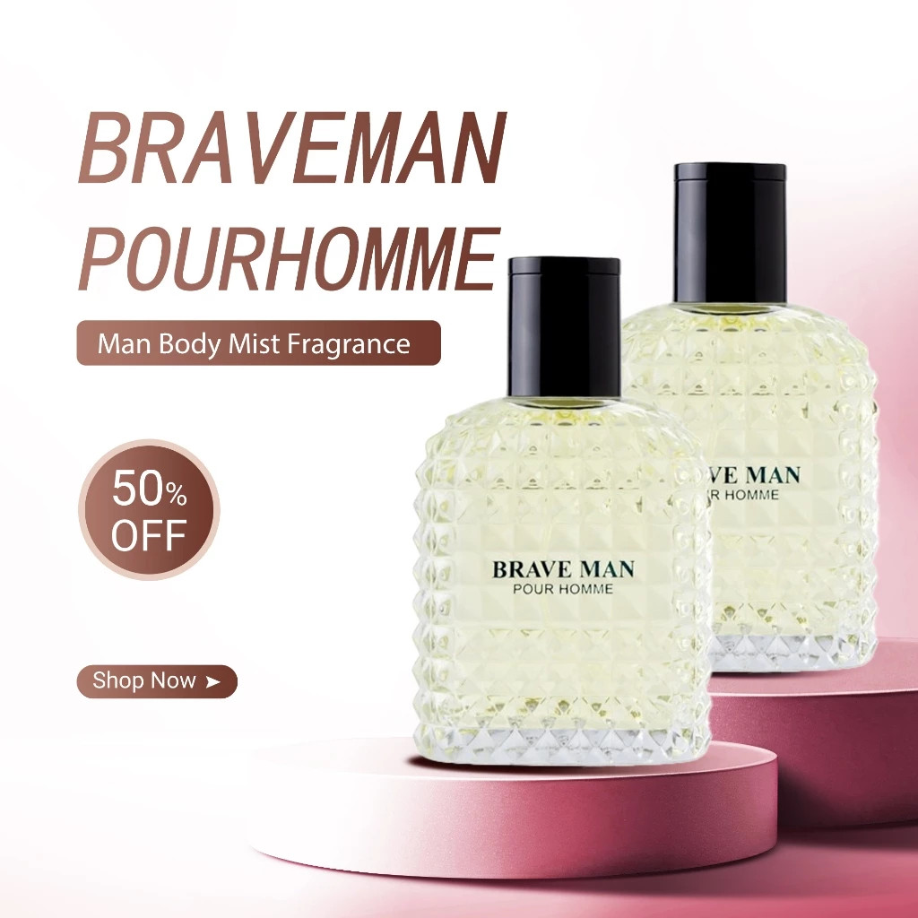 【Buy 1 take 1】2pcs Brave Man Pour Homme Charming Perfume For Man Body ...