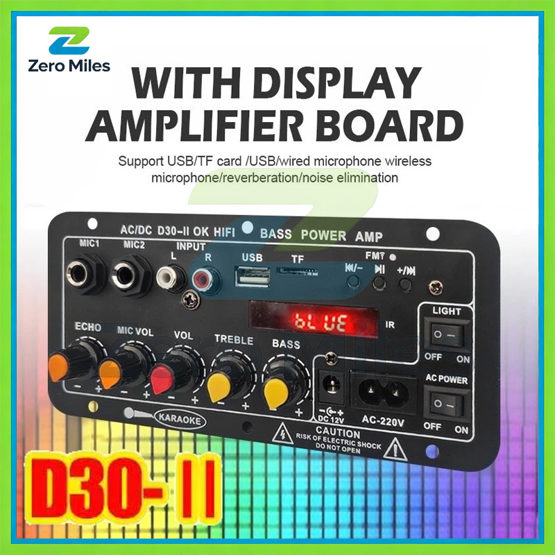 D30-Ⅱ LED Display Amplifier Board Bluetooth Digital Display Speaker Car ...