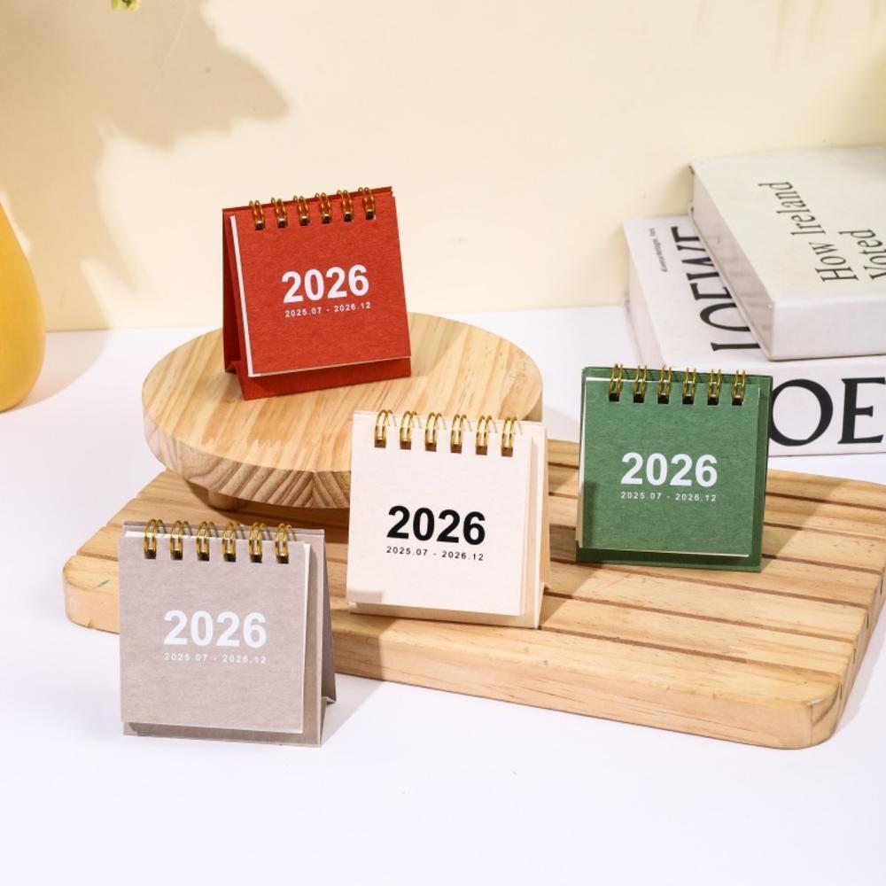 Mini Desk Calendar 2026-2027, July 2026 to Dec 2027 Standing Flip Small ...