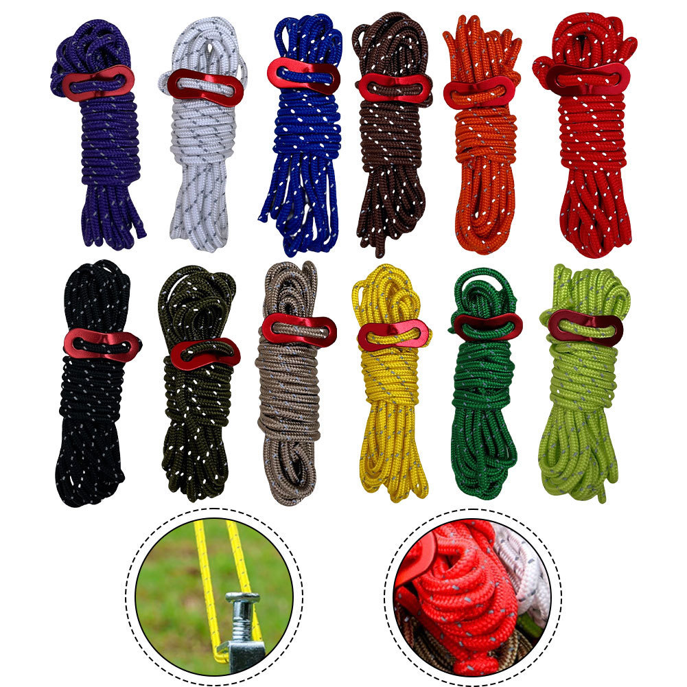 COBP. 4mm*4m outdoor camping adjustable rope awning windproof rope ...