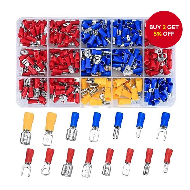 280Pcs Wire Connectors Insulated Electrical Wire Terminals Crimp U-Type ...