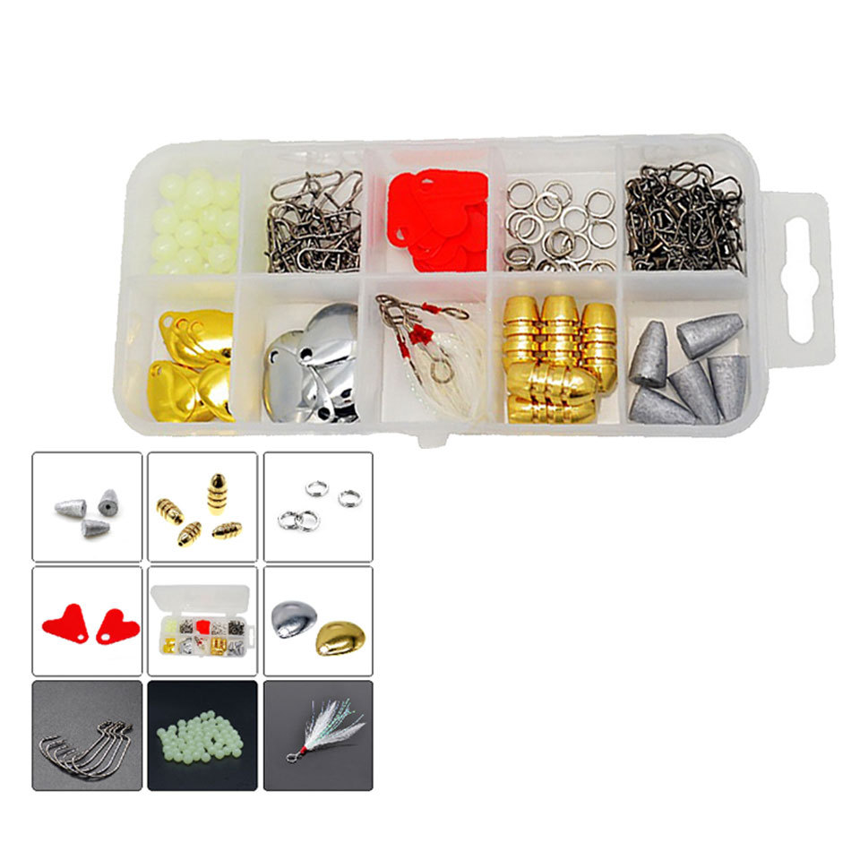 1Box Double Circle/Feather/Rotating Ring/Pin/Luminous Bead/Noise Film ...