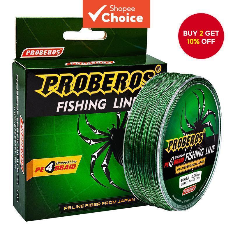 Braided Fishing Line100M - 4 Strands Of Strong Long-Range Cast PE Line ...