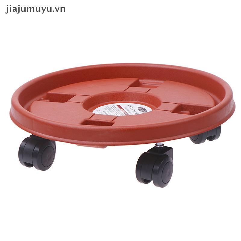 JIAJUMUYU Plastic Tray Flower Pot Wheels Stand With Rollers | Shopee ...
