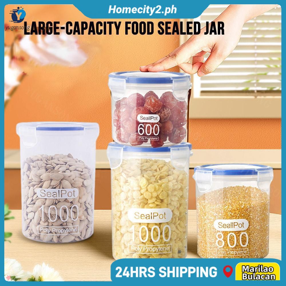 Large-Capacity Food Sealed Jars Moisture-Proof Scale Storage Jars ...
