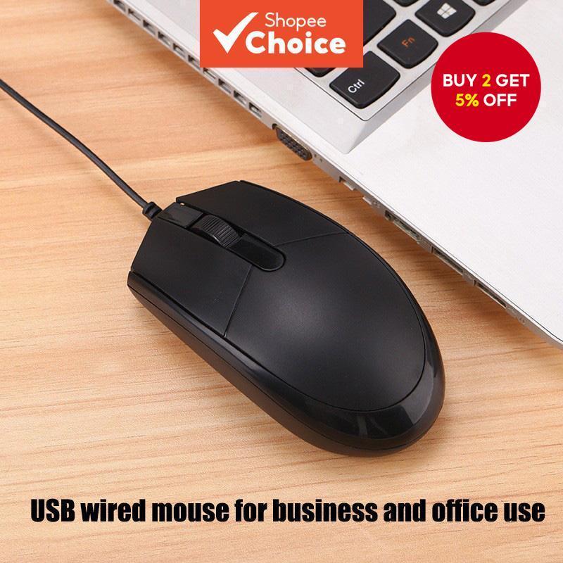 USB Silent wired optical mouse computer game office business mouse gift ...
