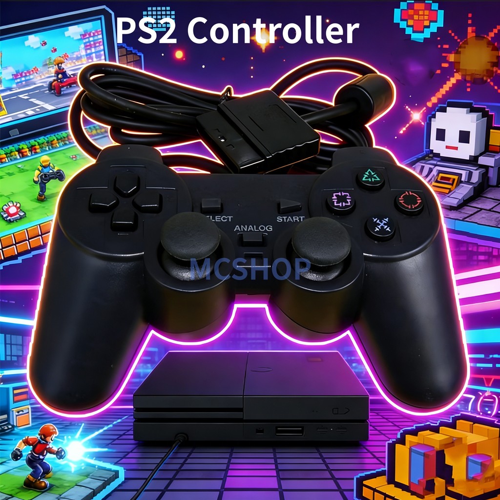 PS2 Dual Shock Wired Gaming Controller | Shopee Philippines