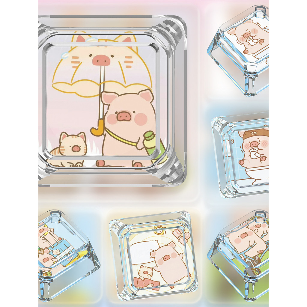 keycaps keycaps custom DEL Keycap Single Cartoon Cute Q Version lulu ...
