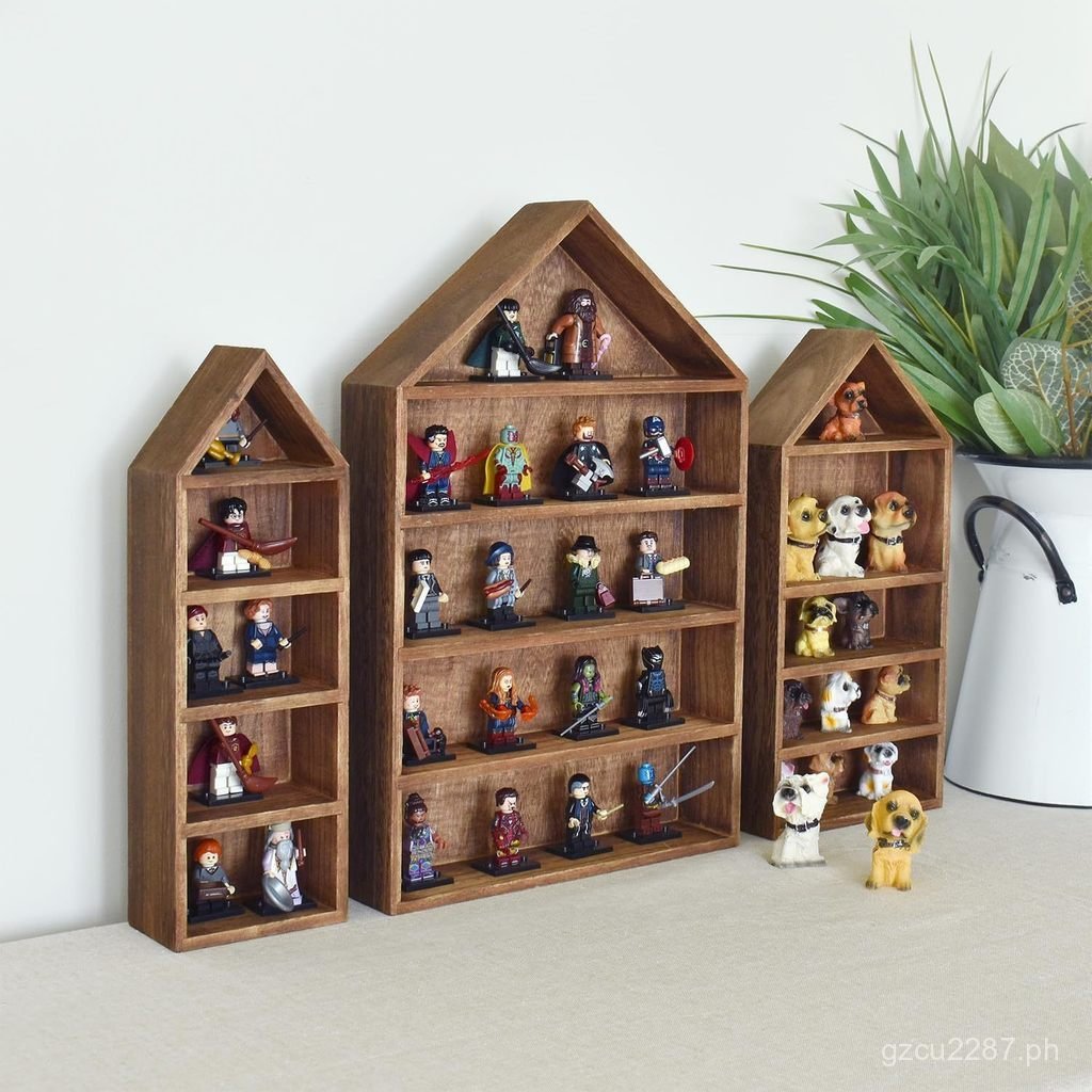 Wooden Display Rack Desktop Display Rack Toy Blind Box Wall-Mounted Toy ...